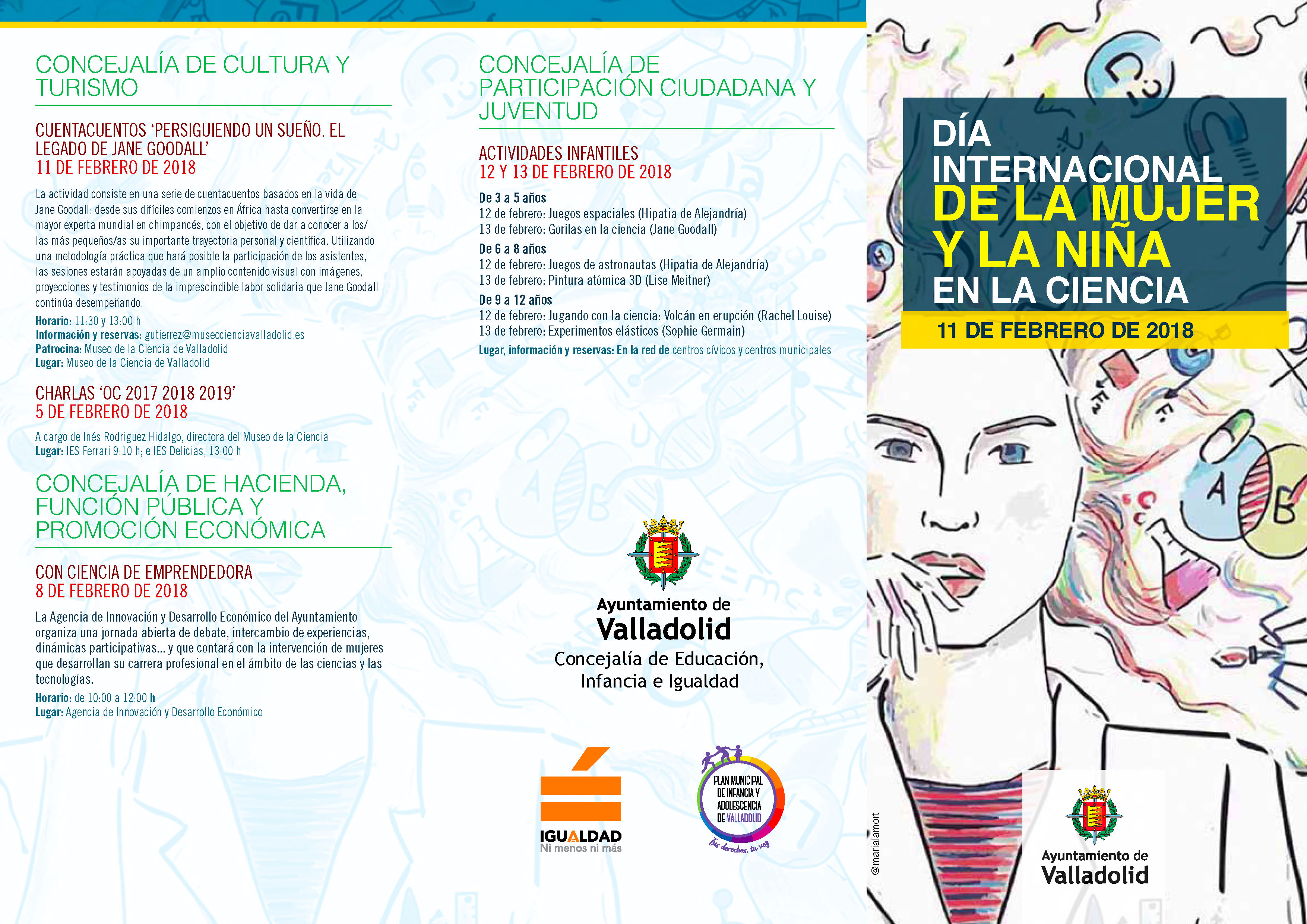 Actividades Infantiles Mujer y Ciencia – 11 de Febrero